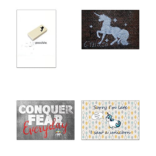 Unicorn Gift Set - 20 Motivational Unicorn Postcards – All Things Unicorn
