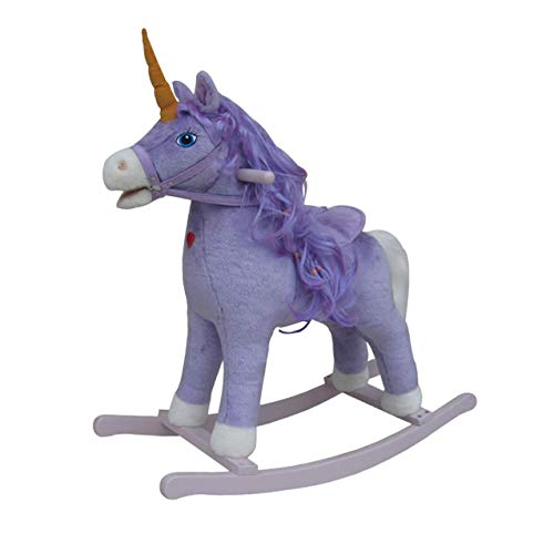 NEW Plush Rocking UNICORN - Deluxe with Sound Effects Mane Saddle Brid ...