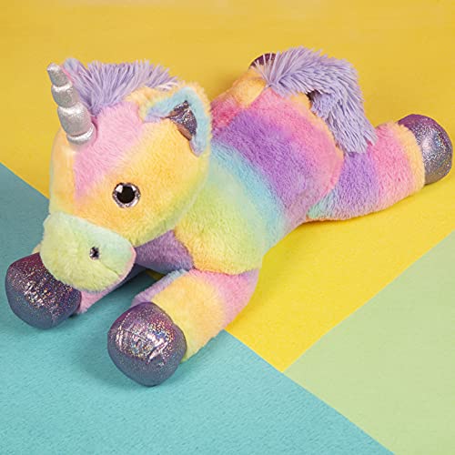 Large Rainbow Unicorn Cuddly Toy | Plush| Stuffed Unicorn | 56cm/22-In ...