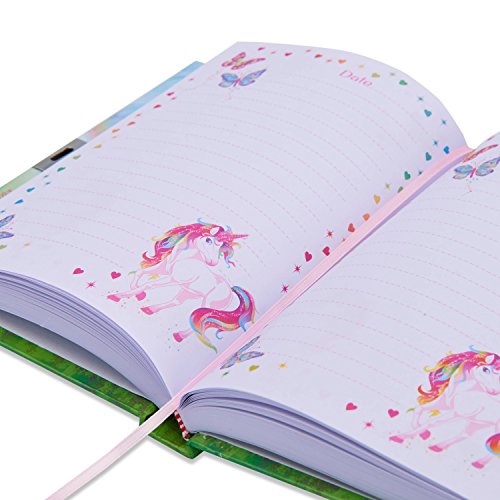 Lucy Locket Magical Unicorn Kids Secret Diary (Lockable Diary With Pad ...